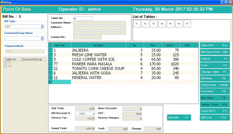 Restaurant Management System | SourceCodester